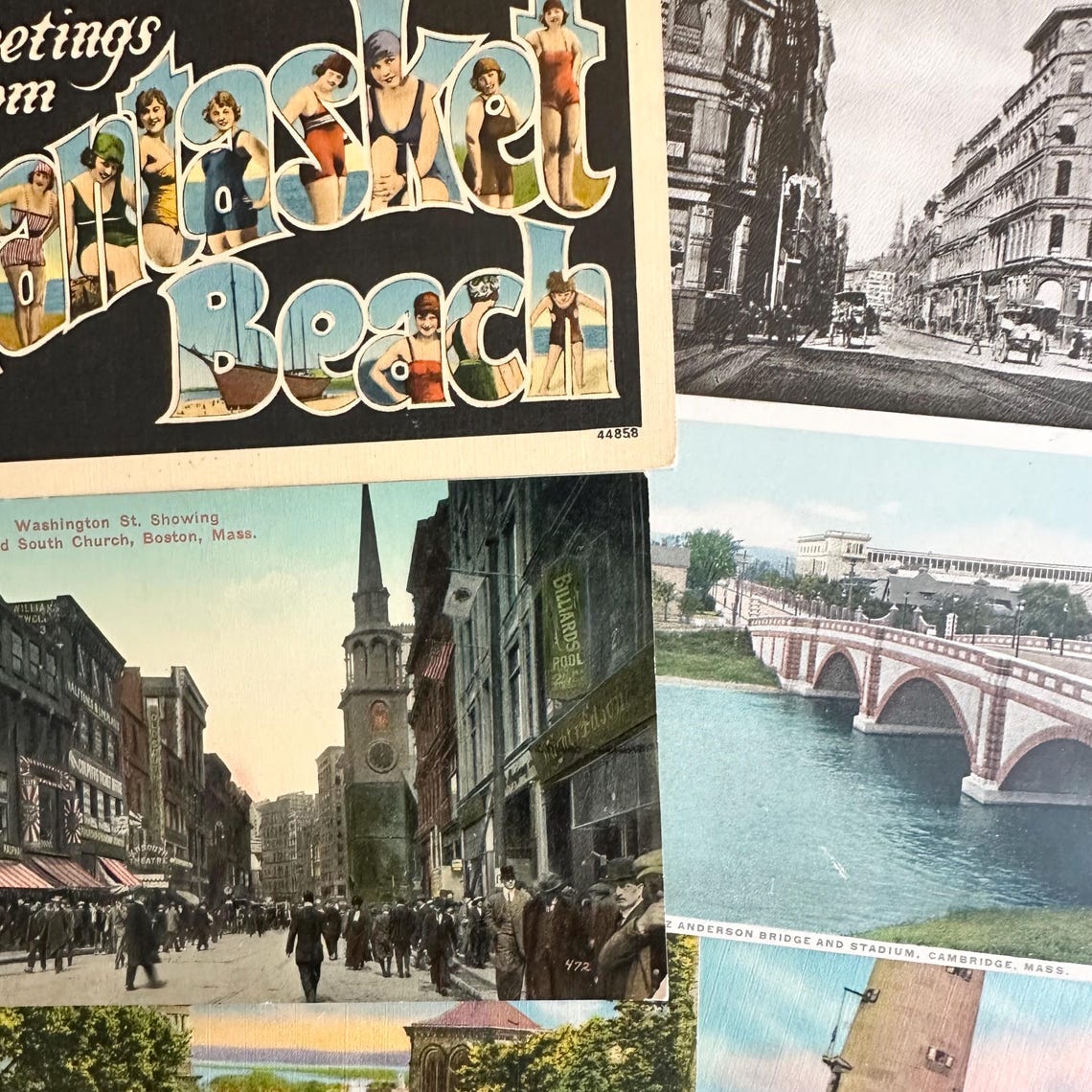 Vintage Massachusetts Postcard Sets: MA State Views - Etsy