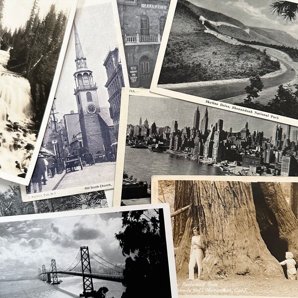 Sepia Postcard - Etsy