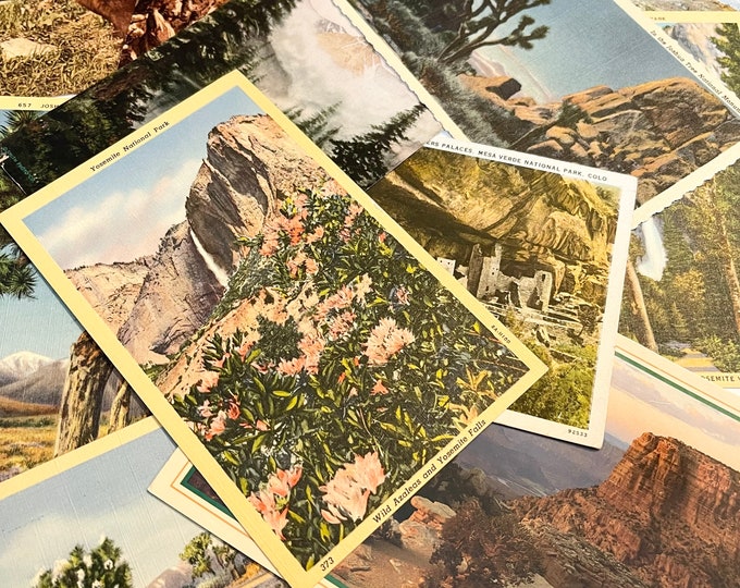 National Parks Post Card Pack - Etsy