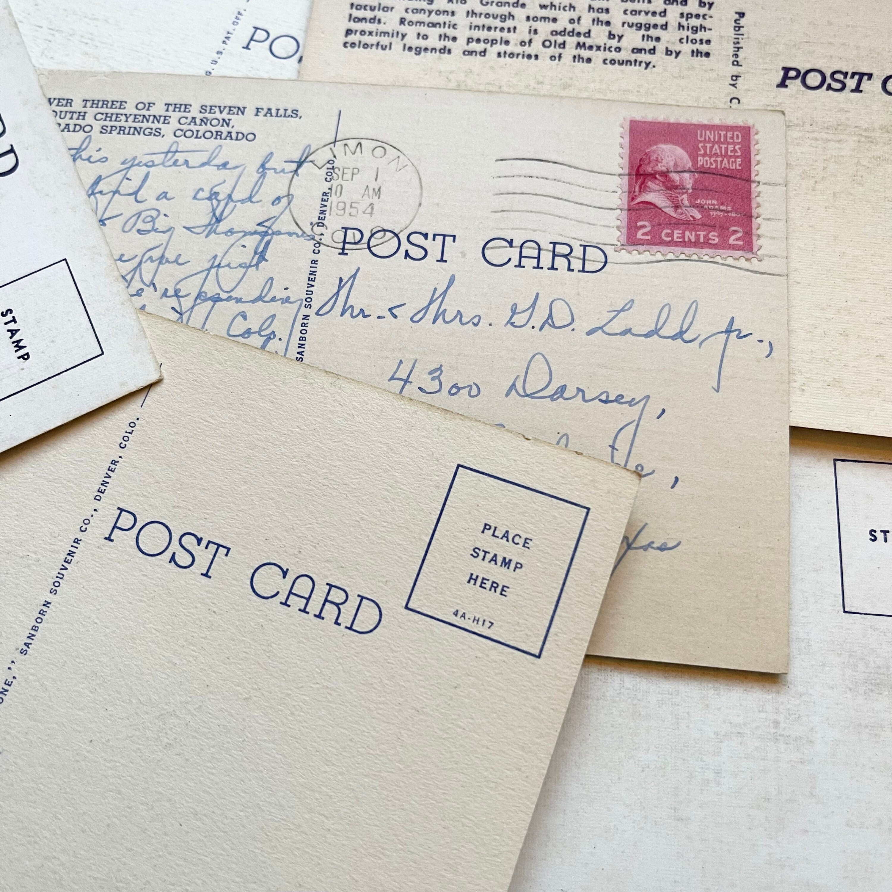 Vintage Mountain Postcard Set, Mountain Post Cards, Mountain Table ...