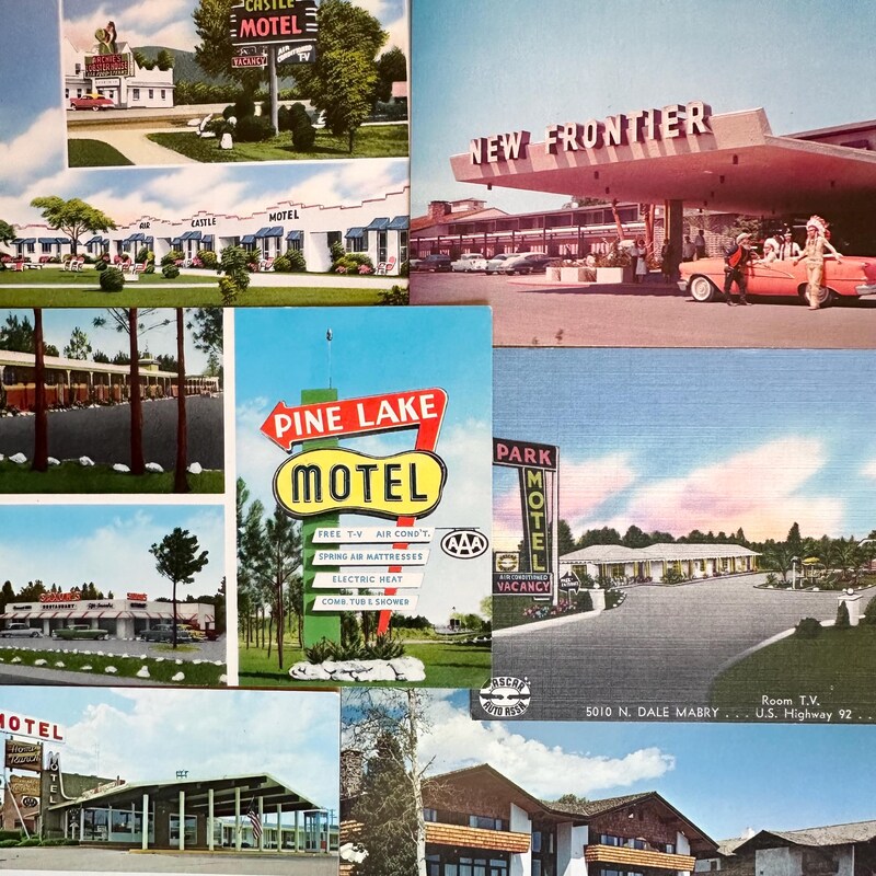 Motel Postcards - Etsy