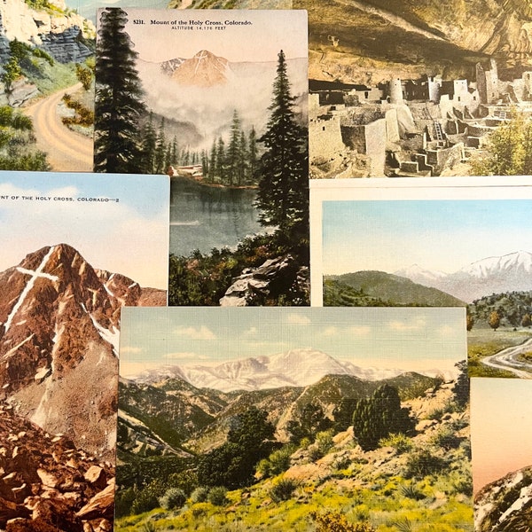 Vintage Rockies Postcard - Etsy