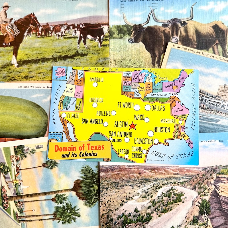 Texas Post Card Vintage - Etsy