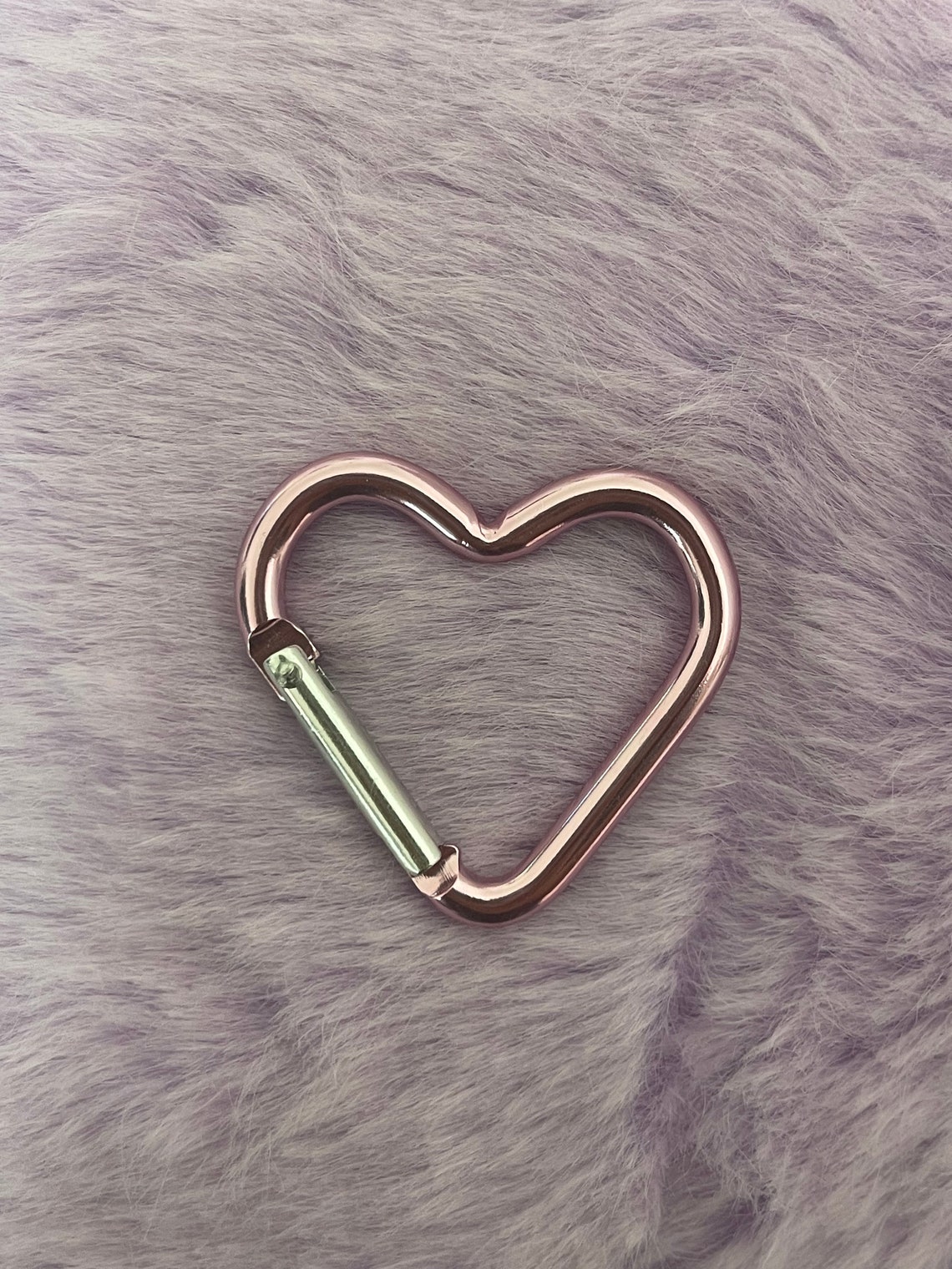 Pink Heart Shaped Carabiner for Keys - Etsy