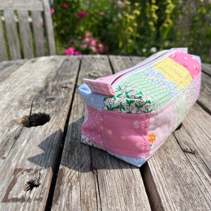 Handmade Patchwork Pencil Case / Make up Bag - Etsy