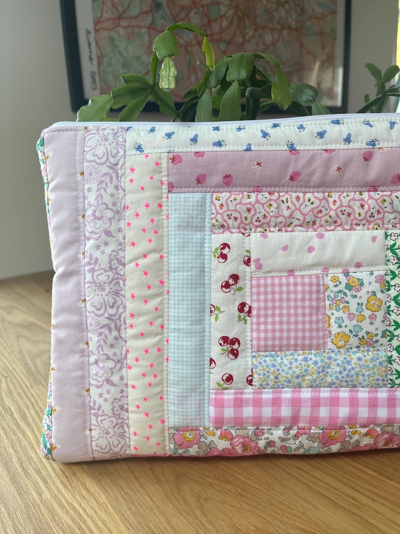 Handmade Quilted Patchwork Laptop Case – Made to Order & One of a Kind ...