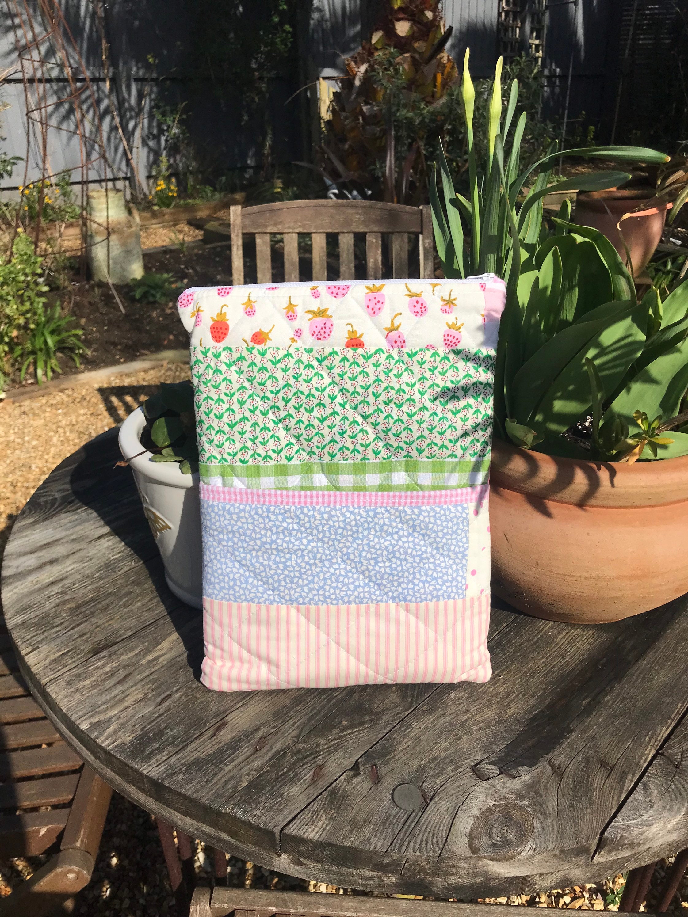 Handmade Quilted Patchwork Laptop Case – Made to Order & One of a Kind ...