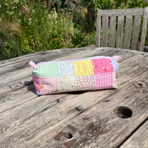 Handmade Patchwork Pencil Case / Make up Bag - Etsy