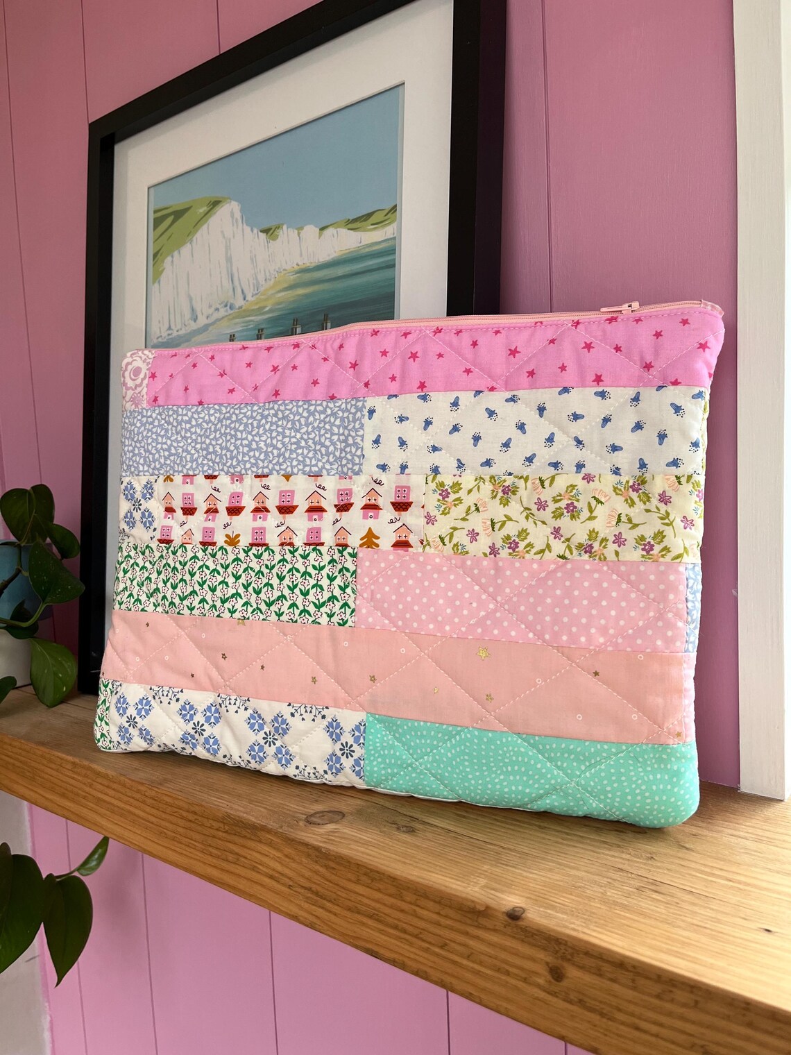 Handmade Quilted Laptop Case With Pocket – One-of-a-kind MacBook ...