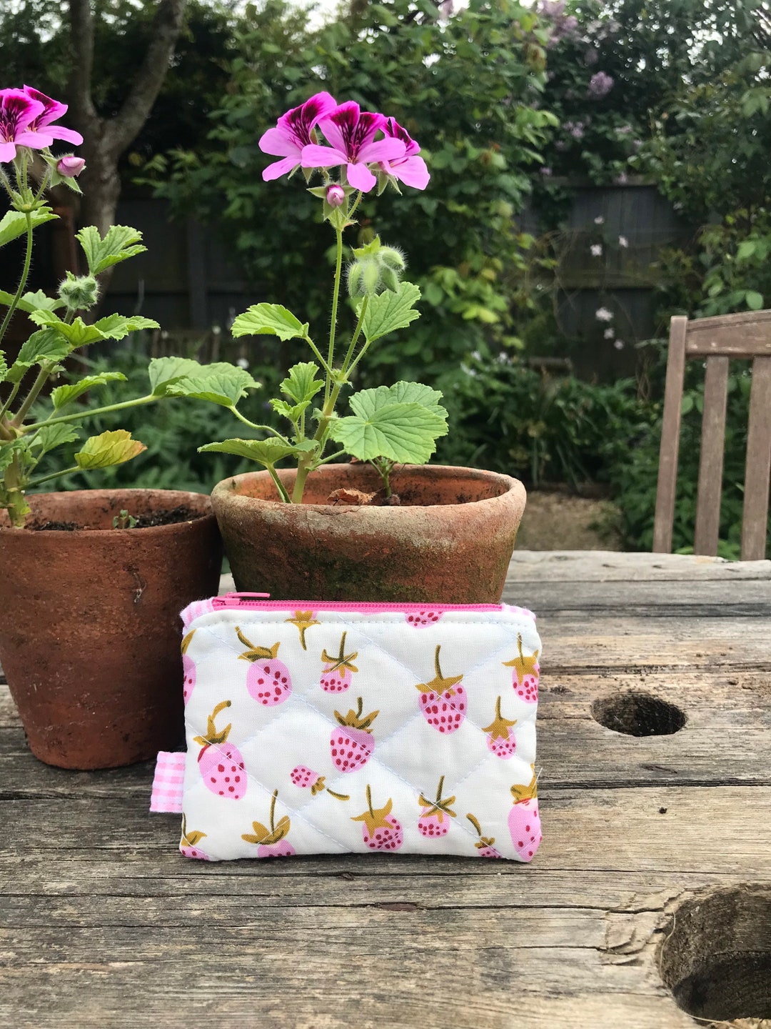 Quilted Strawberry Coin Purse - Etsy