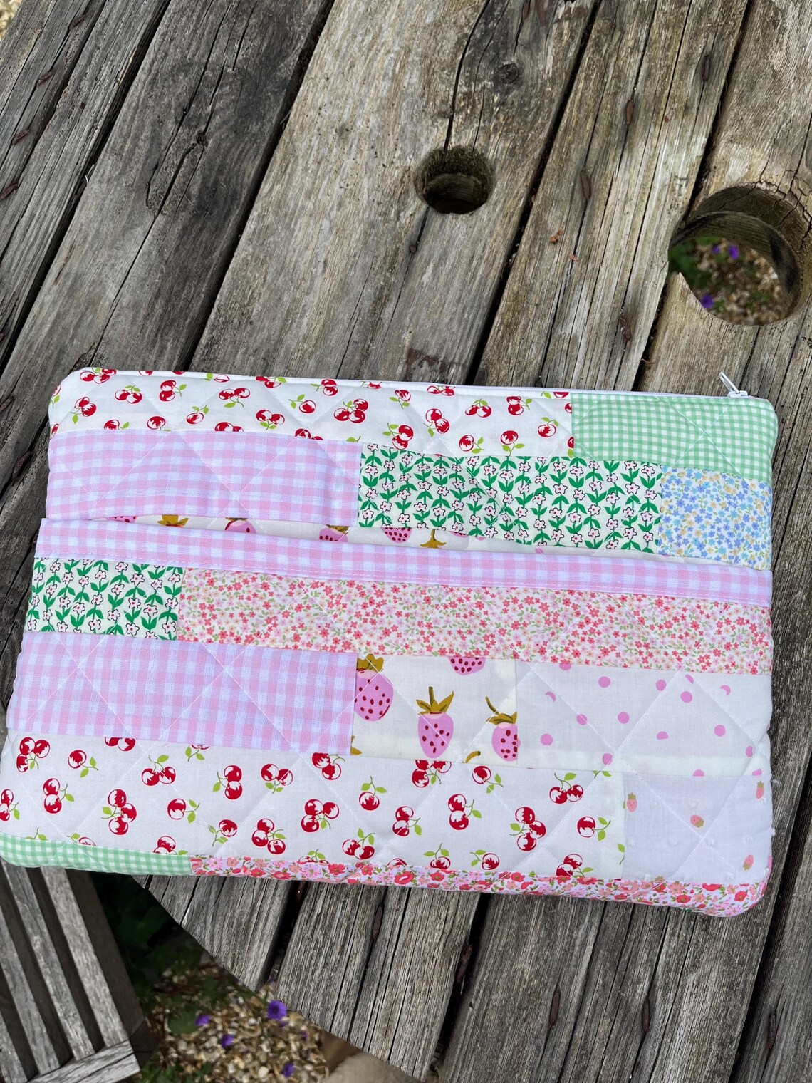Handmade Quilted Laptop Case With Pocket – One-of-a-kind MacBook ...