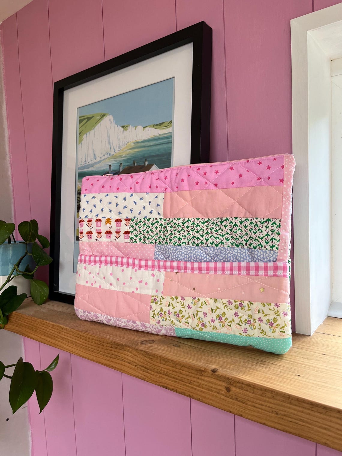 Handmade Quilted Laptop Case With Pocket – One-of-a-kind MacBook ...