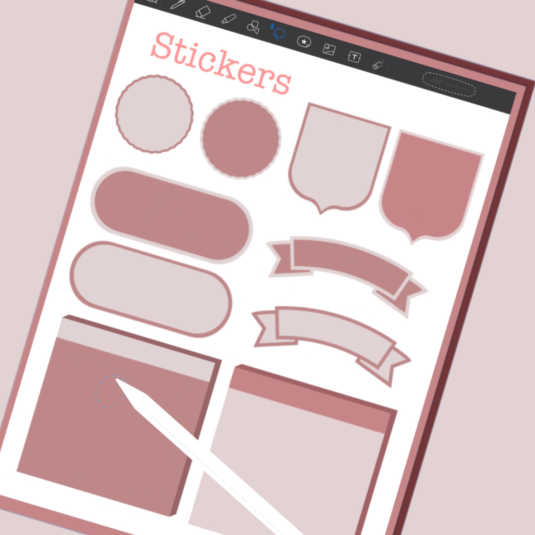 Goodnotes - Pink Digital Planner Pages - Etsy