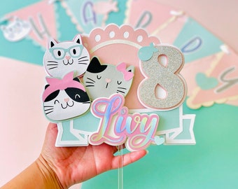 Cat Cake Topper - Etsy