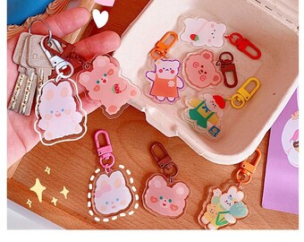 Cartoon Keychain | Etsy