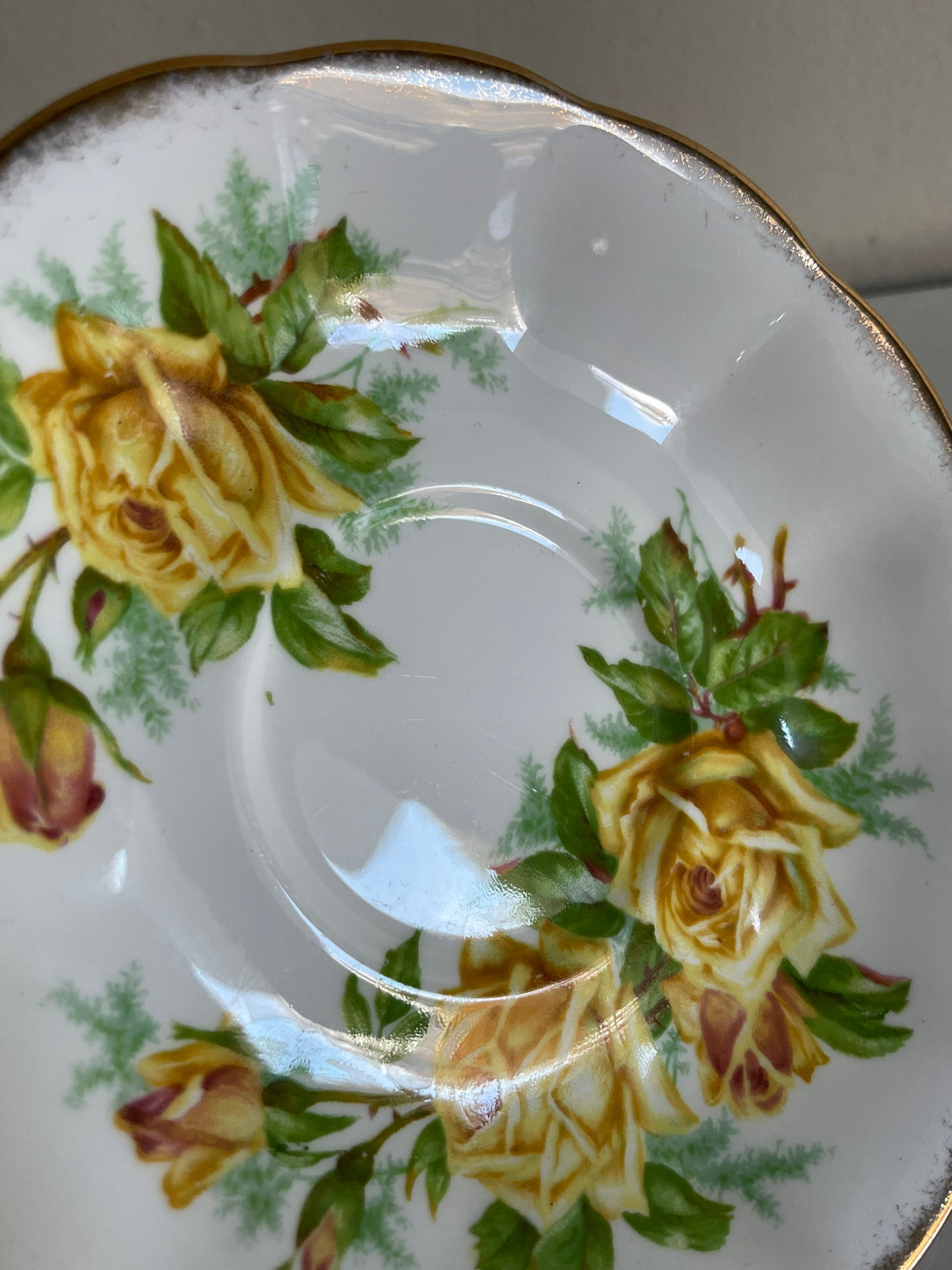 Vintage Royal Albert Tea Rose Pattern Bone China Teacup and - Etsy