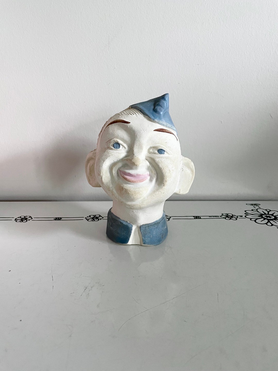 Vintage WW2 Soldier Bisque Buddy Head Vase Planter - Etsy