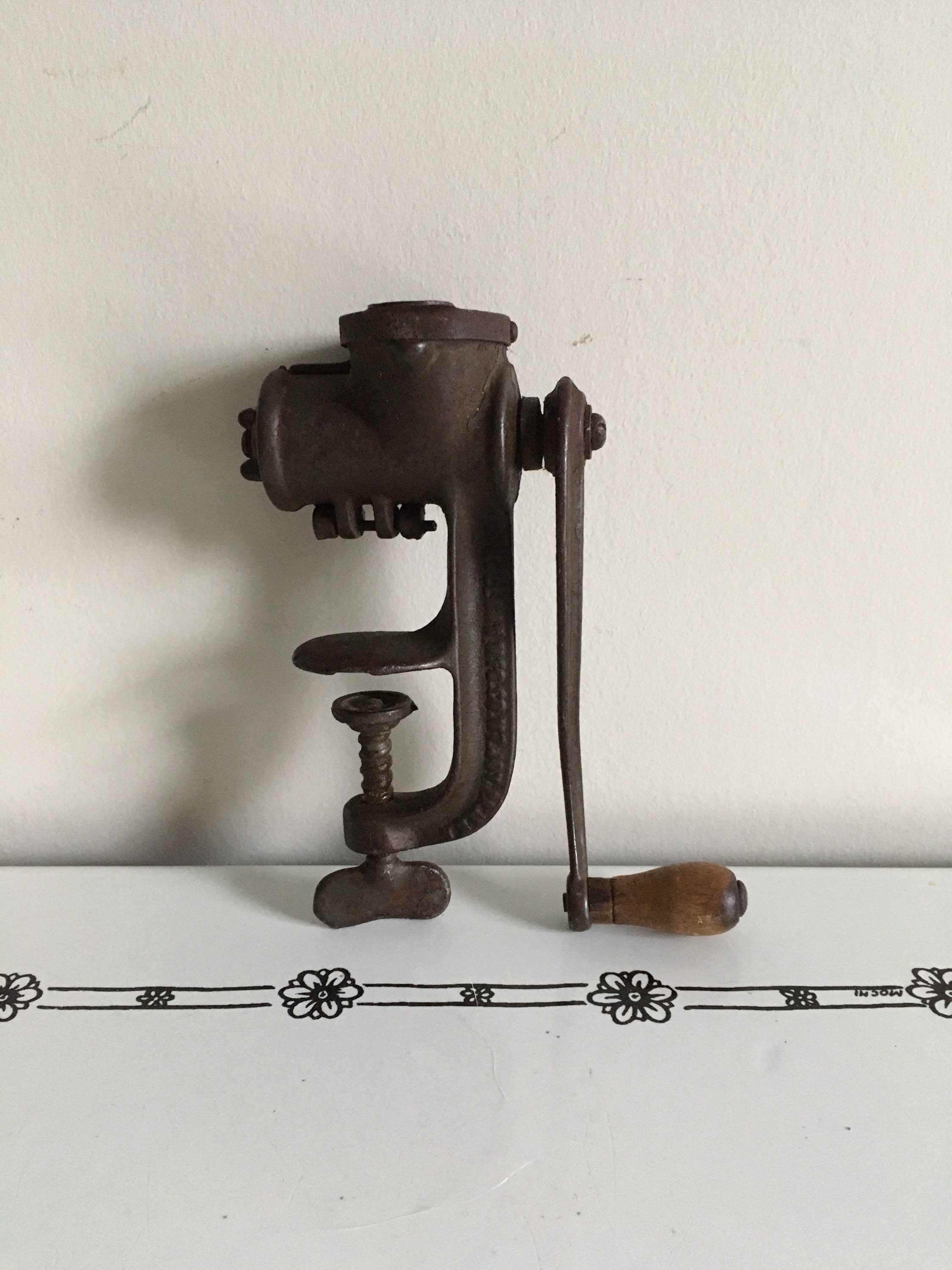 Antique Cast Metal Table Mount ROLLMAN Manufacturing Food - Etsy