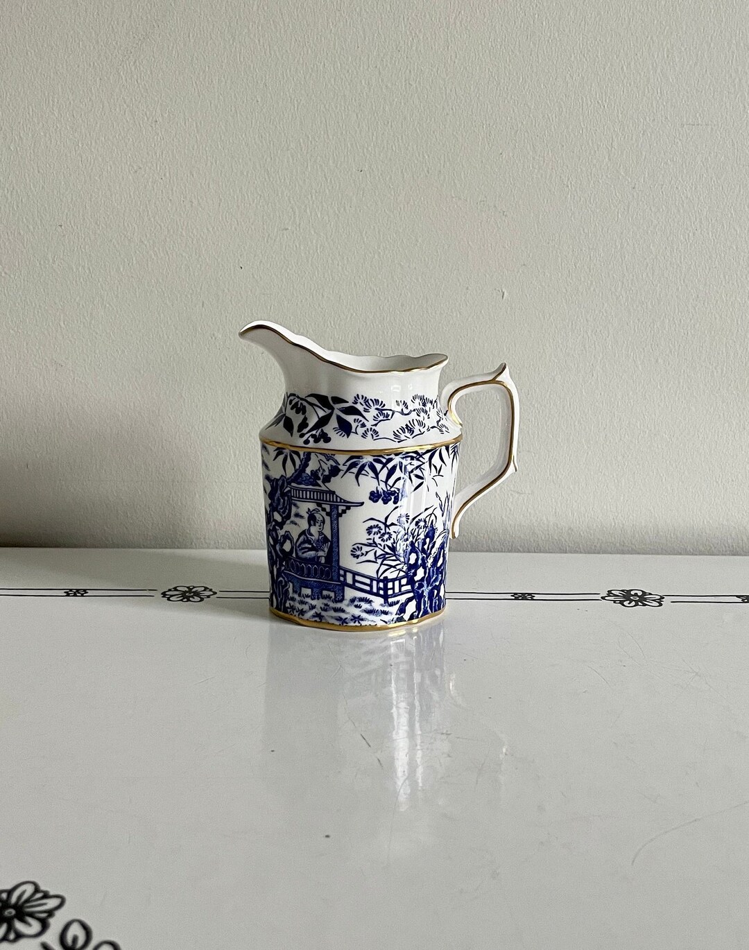 Vintage Royal Crown Derby BLUE MIKADO Pattern Bone China - Etsy