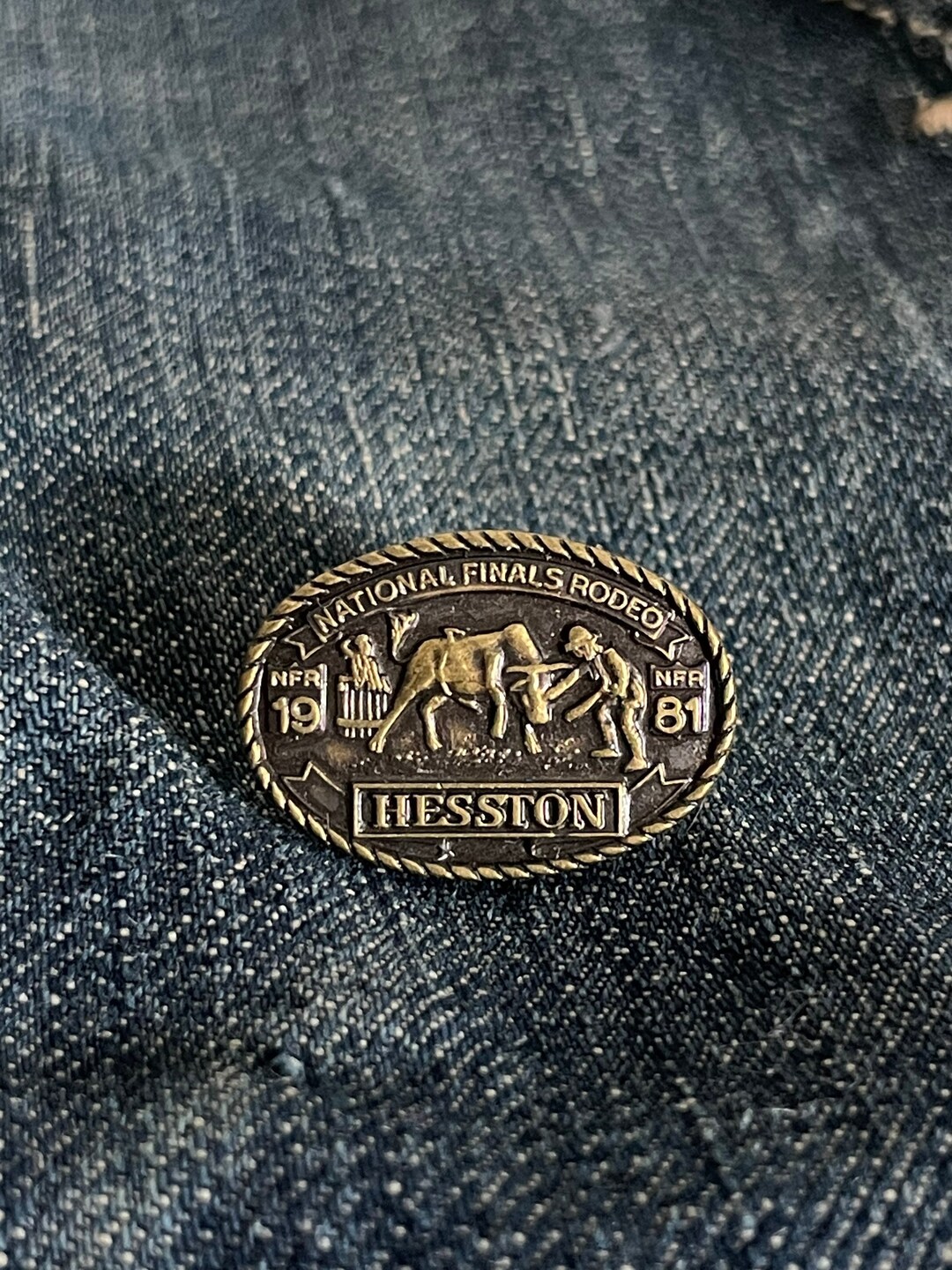 Vintage Hesston 1981 NFR National Finals Rodeo Hat Lapel Pin Tie Tac - Etsy