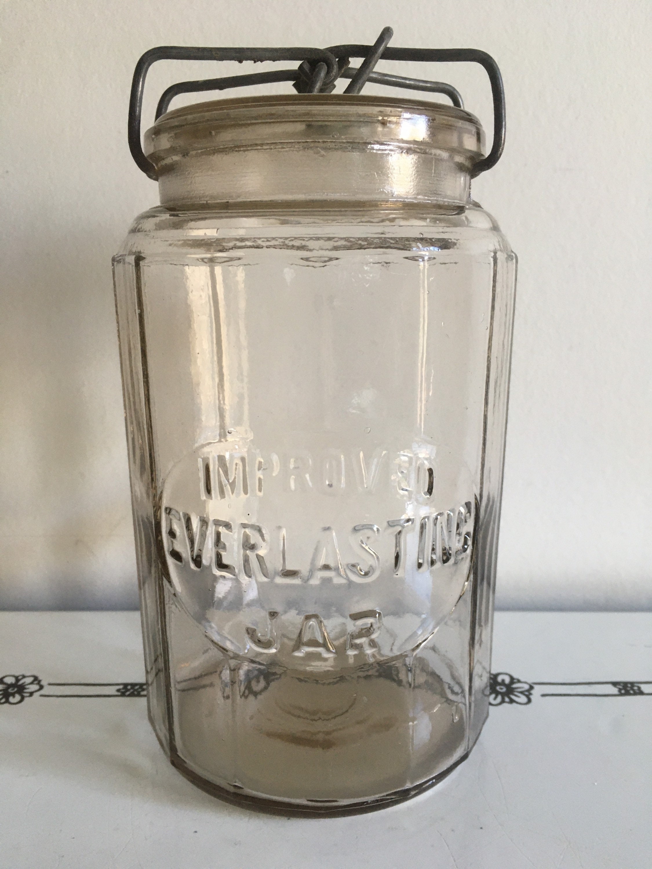 Scarce Antique Improved Everlasting Jar With Wire Enclosure - Etsy