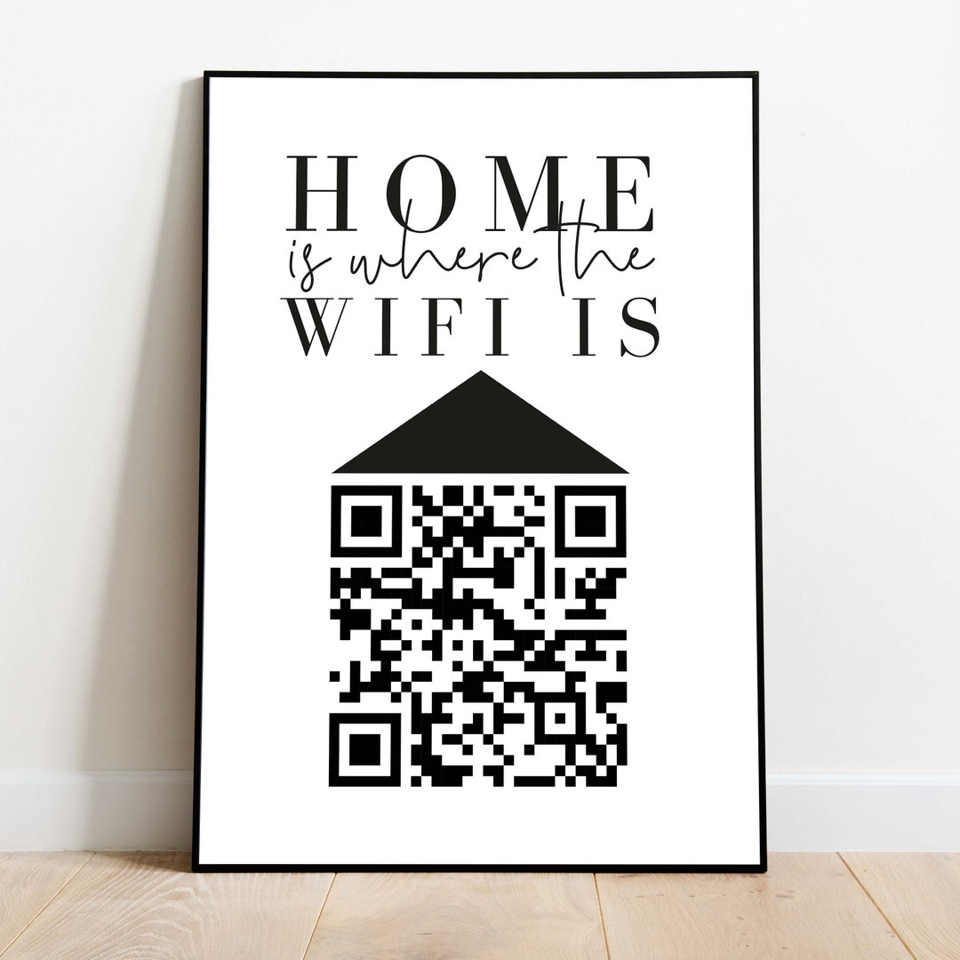 Wifi QR Print Scannable Wifi Code Digital Download Instant Download ...