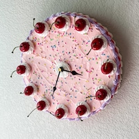 Cake Clock/ Decorative Wall Clock/ Y2k Aesthetic Home Decor/ Cute Cake ...
