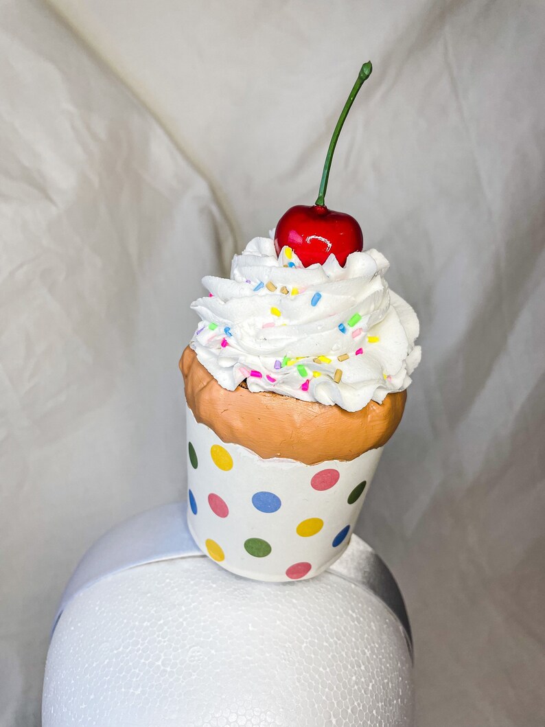 Jumbo Fake Cupcake Headbands - Vanilla and Chocolate - Etsy
