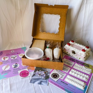 Customizable DIY Fake Cake Box Decorating Kit - Etsy