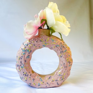 Ceramic Donut Vase - Etsy