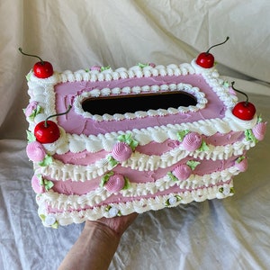 Vintage Pink Fake Cake Tissue Box Holders - Etsy