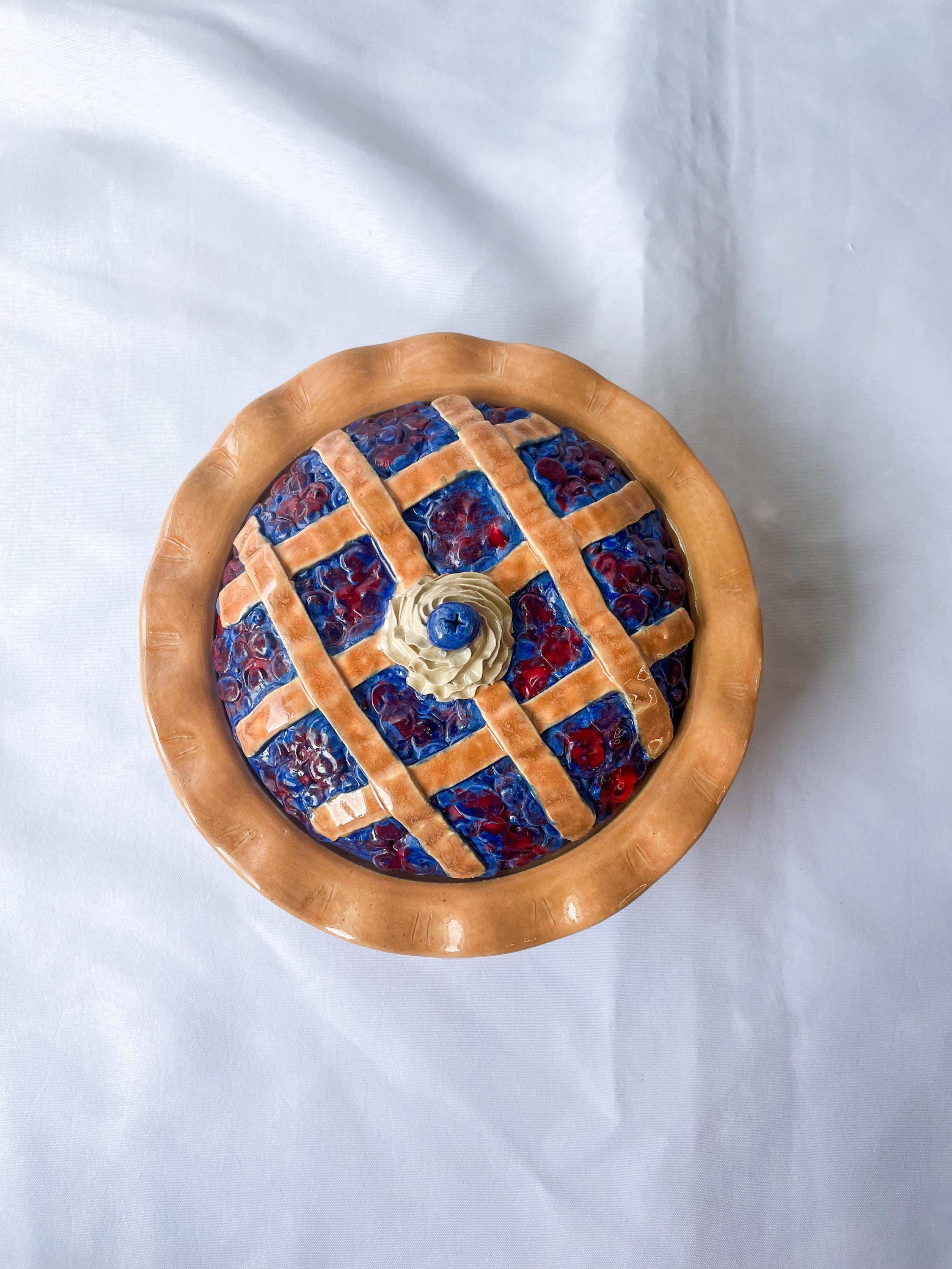 Ceramic Blueberry Pie Jars - Etsy