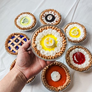Customizable Fake Mini Pies: Cherry, Blueberry, Lemon, Strawberry, and ...