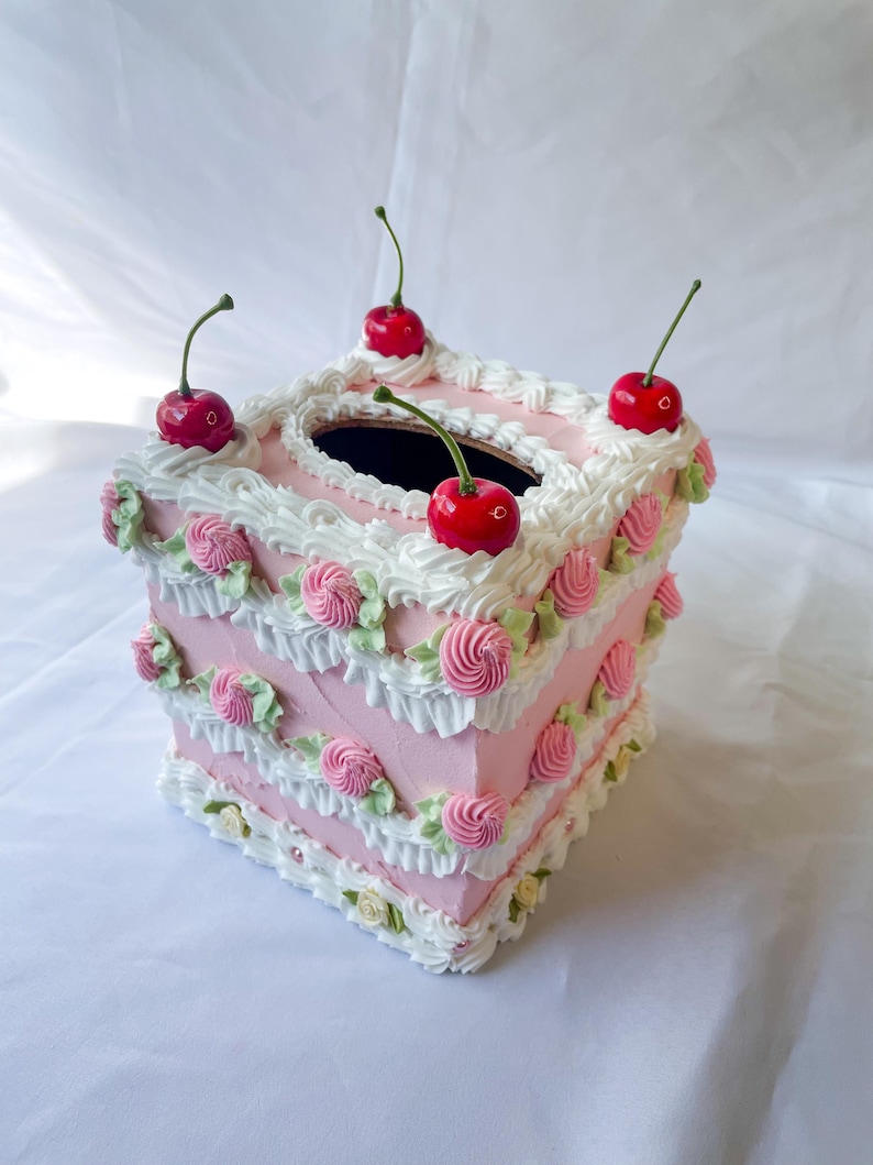 Vintage Pink Fake Cake Tissue Box Holders - Etsy