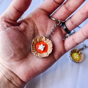 Bottle Cap Pie Keychains - Pumpkin, Cherry, Blueberry, Chocolate, Lemon ...