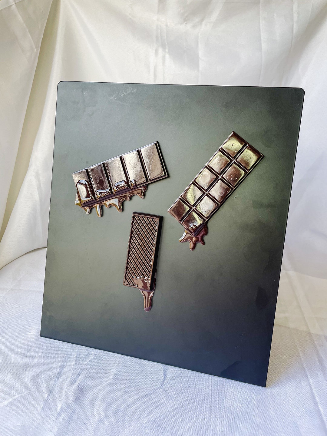 Melted Chocolate Bar Fridge Magnets - 3 Pack - Etsy