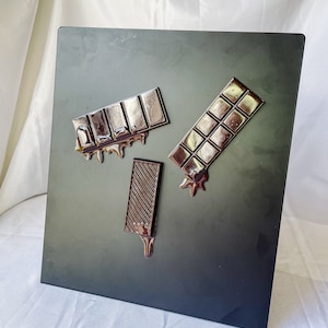 Melted Chocolate Bar Fridge Magnets - 3 Pack - Etsy