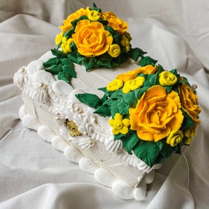 Floral Fake Cake Box - Etsy