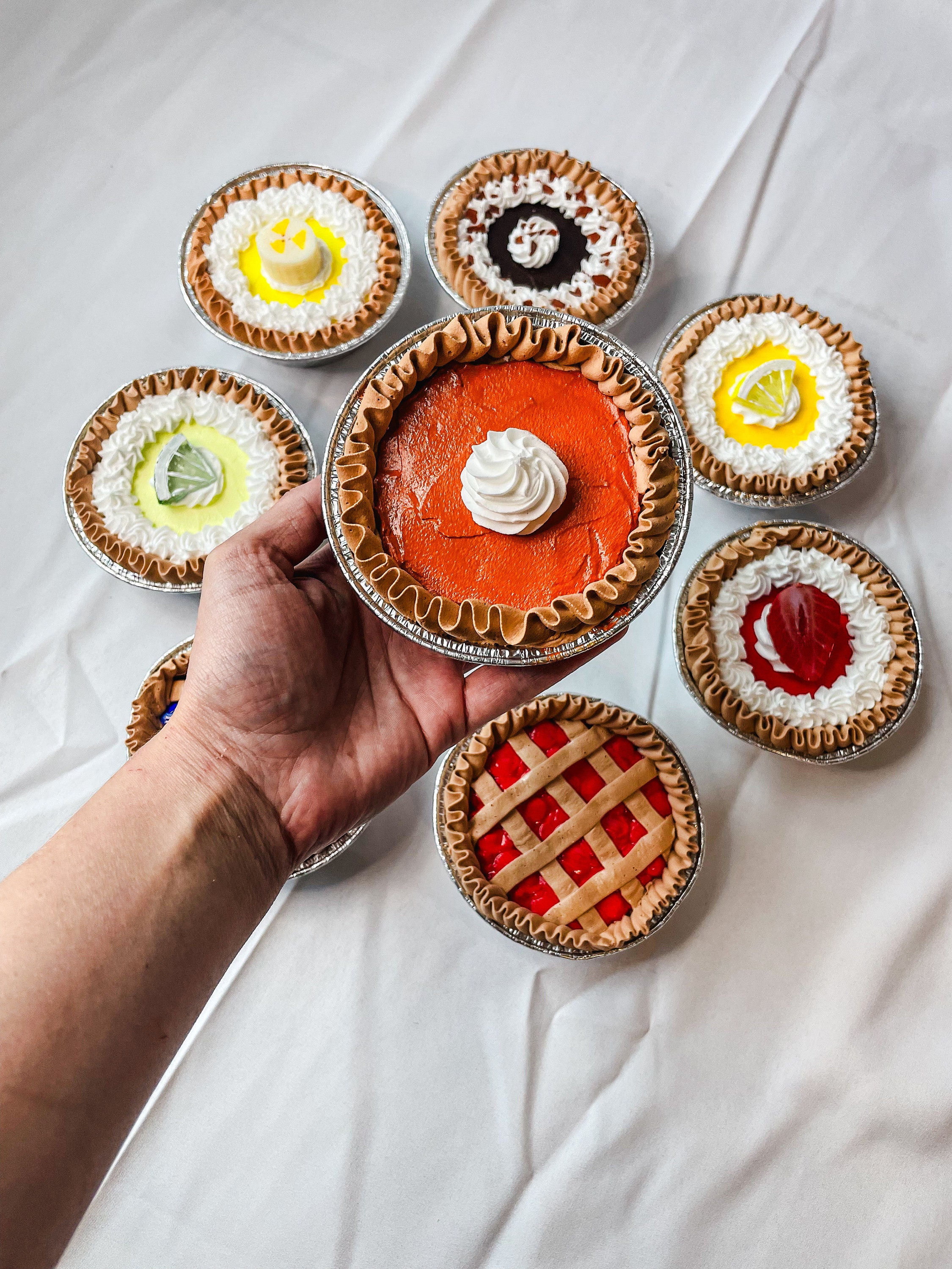 Customizable Fake Mini Pies: Cherry, Blueberry, Lemon, Strawberry, and ...