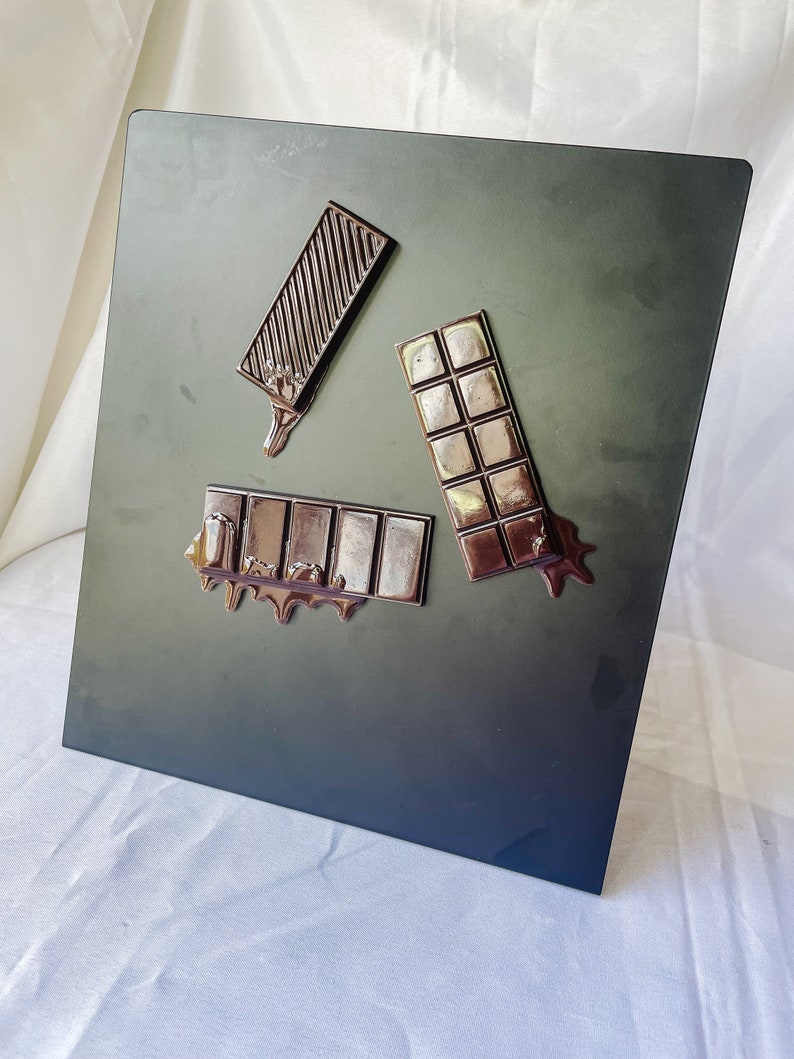 Melted Chocolate Bar Fridge Magnets - 3 Pack - Etsy