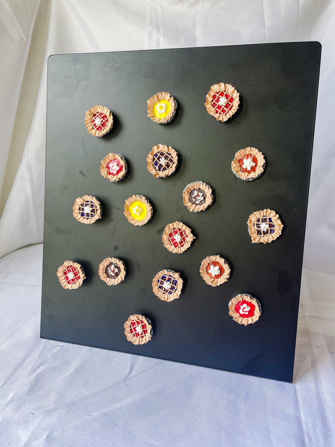 Upcycled Bottle Cap Pie Fridge Magnets - Etsy