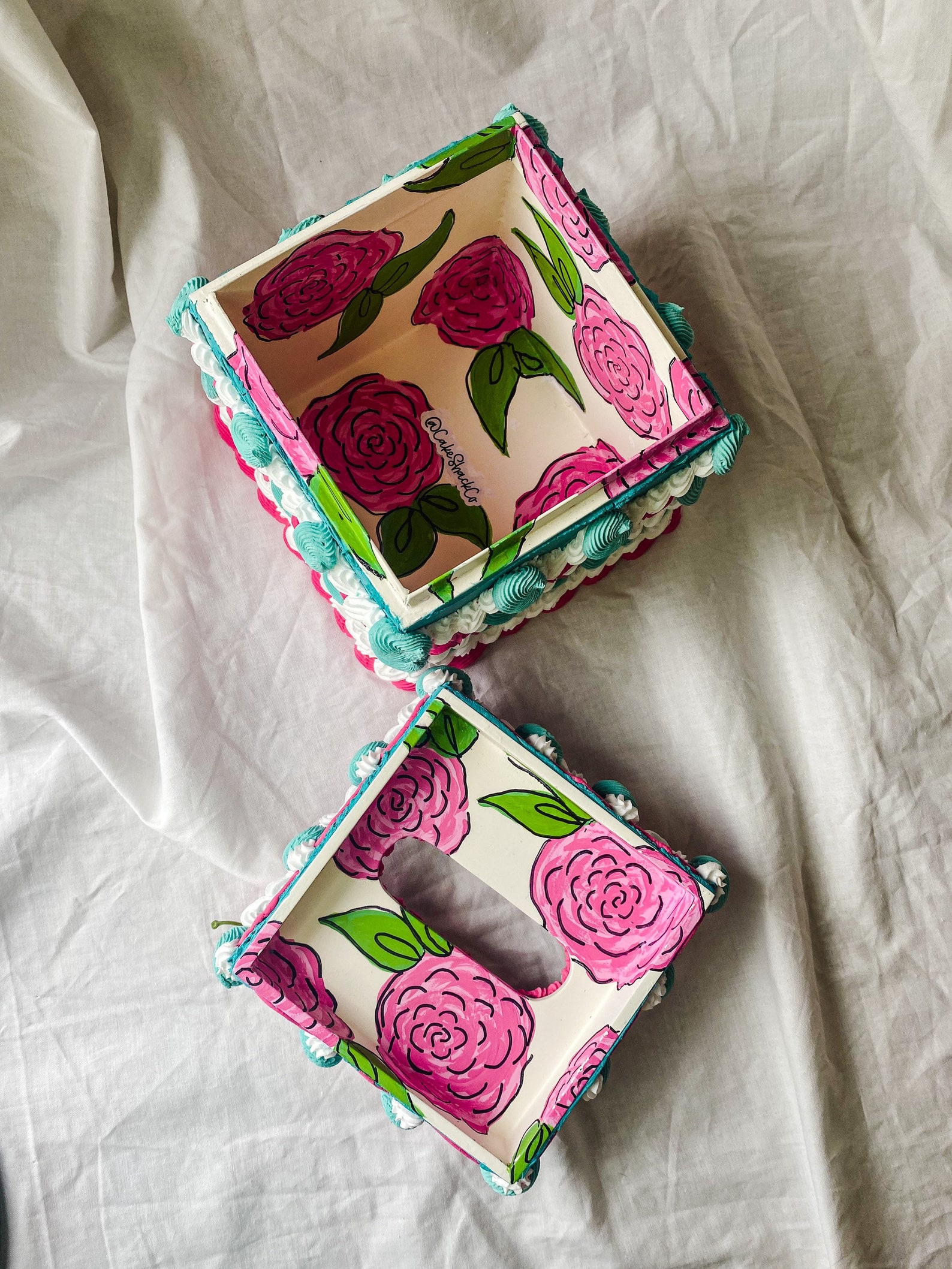 Fake Cake Tissue Box Holder - Etsy