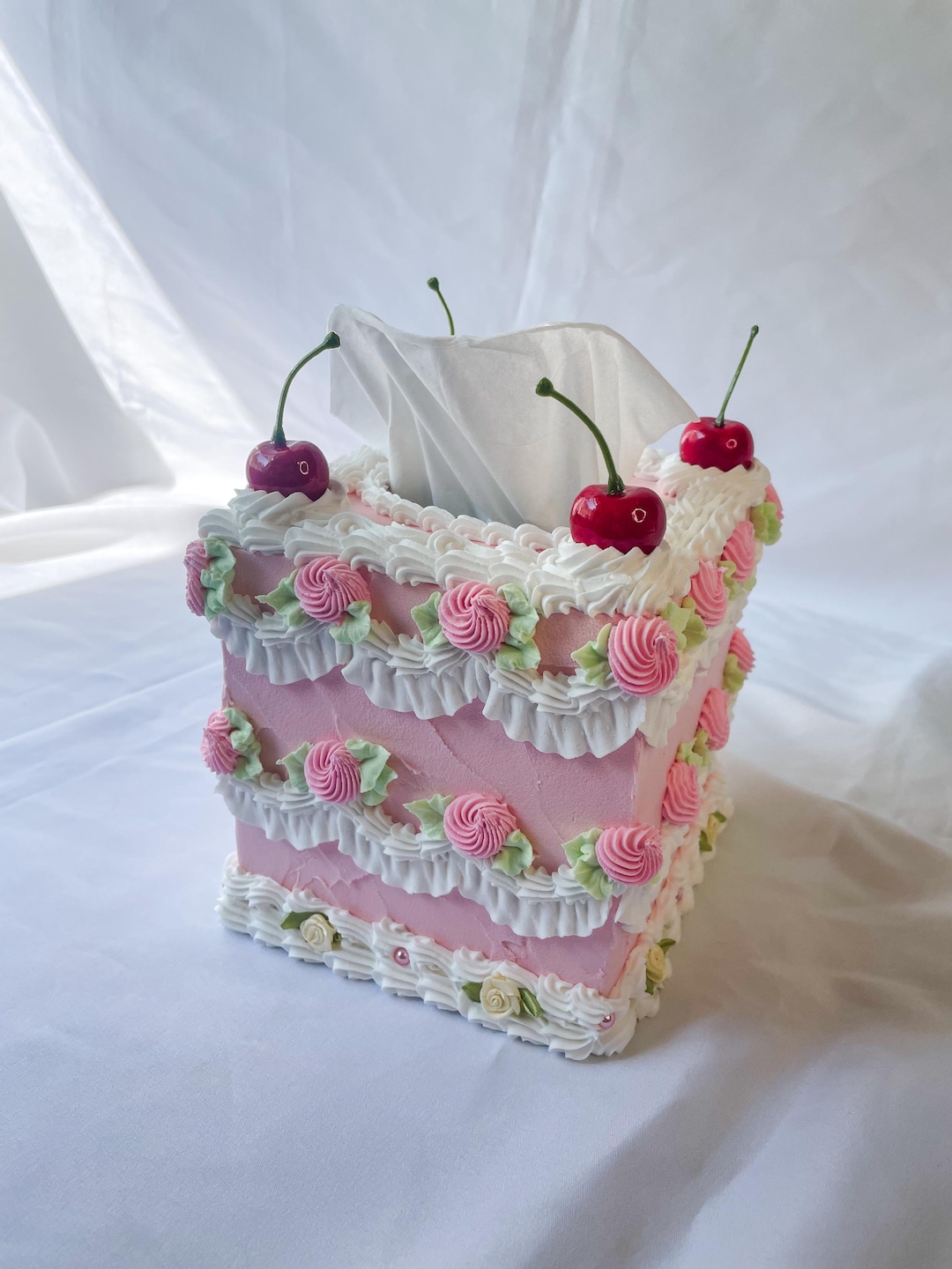 Vintage Pink Fake Cake Tissue Box Holders - Etsy