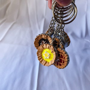 Bottle Cap Pie Keychains - Pumpkin, Cherry, Blueberry, Chocolate, Lemon ...