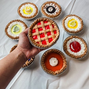Customizable Fake Mini Pies: Cherry, Blueberry, Lemon, Strawberry, and ...