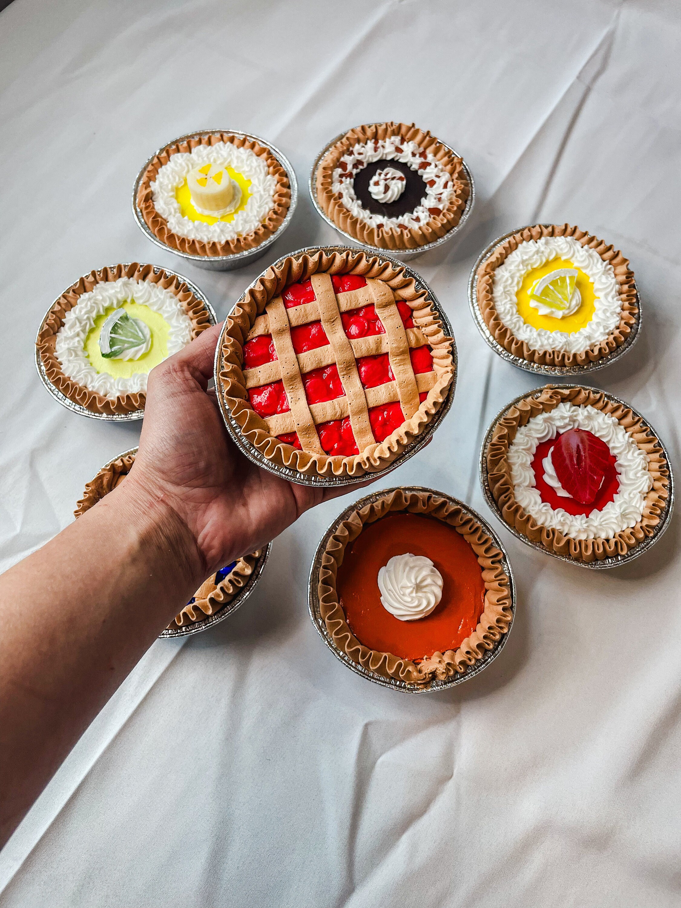 Customizable Fake Mini Pies: Cherry, Blueberry, Lemon, Strawberry, and ...