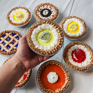 Customizable Fake Mini Pies: Cherry, Blueberry, Lemon, Strawberry, and ...
