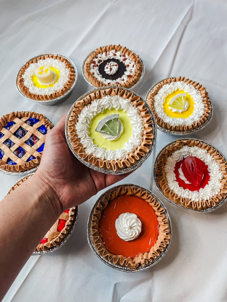 Customizable Fake Mini Pies: Cherry, Blueberry, Lemon, Strawberry, and ...