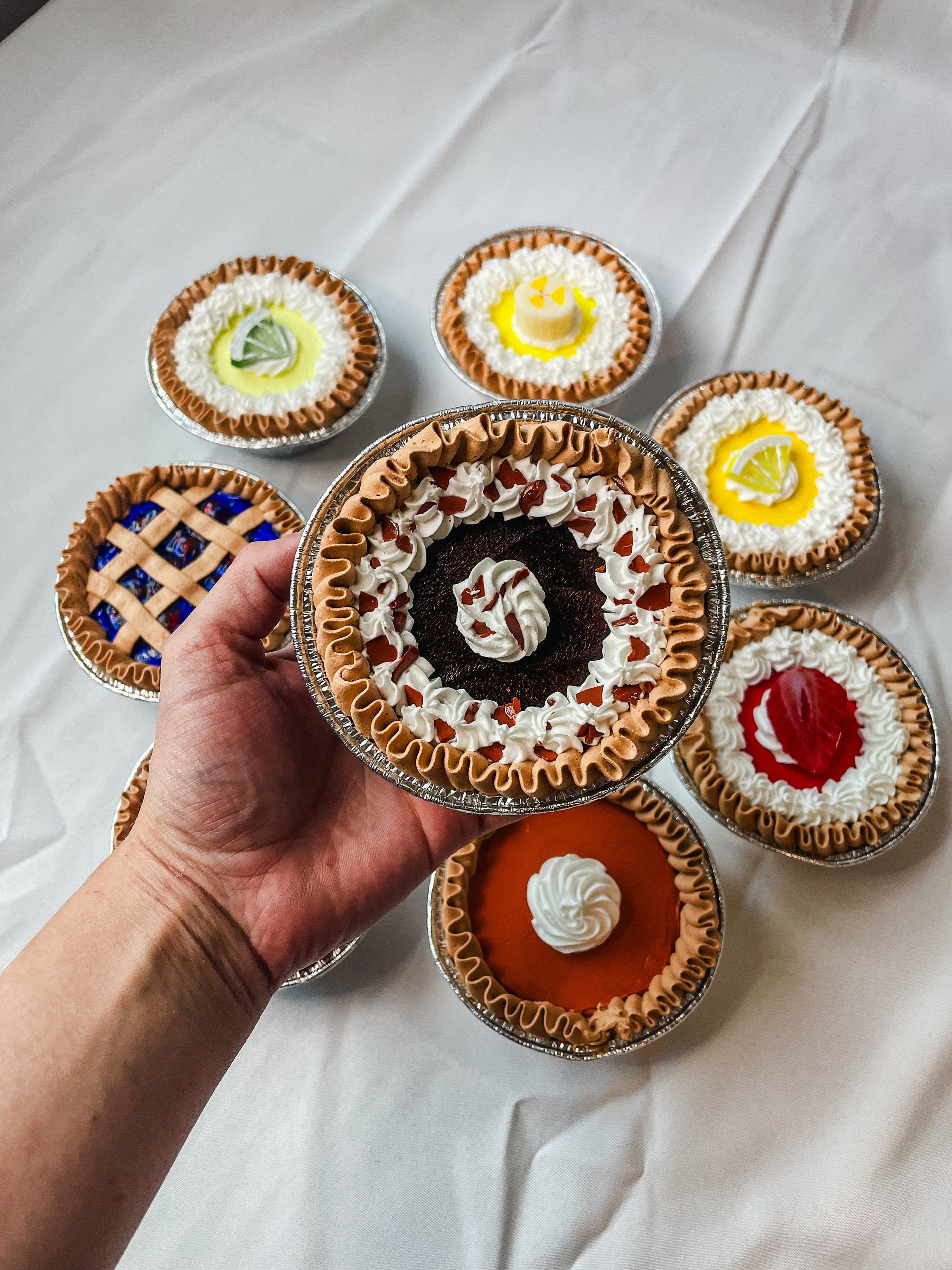 Customizable Fake Mini Pies: Cherry, Blueberry, Lemon, Strawberry, and ...