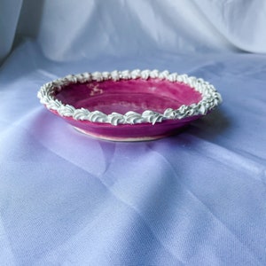 Mini Round Ceramic Cake Tray - Etsy